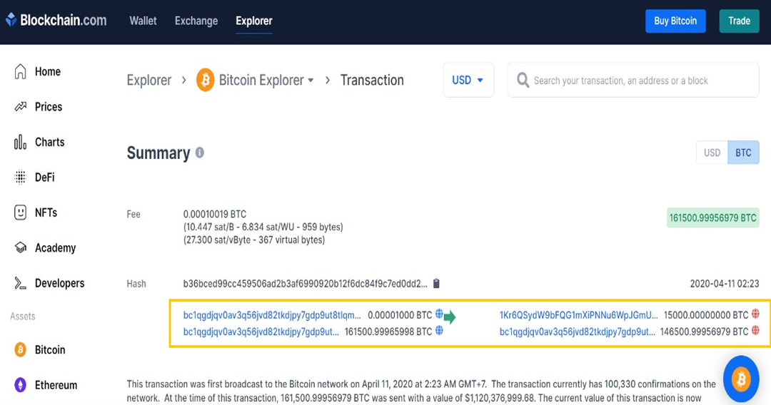Transaction ID (TXID) là gì? Chuỗi ký tự thông tin “sao kê” blockchain